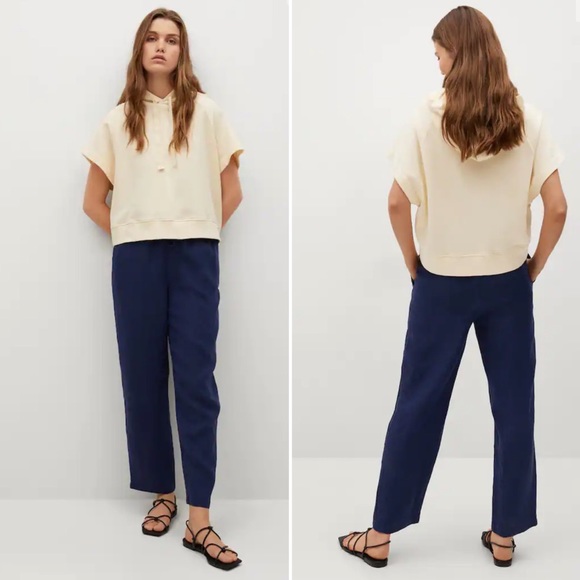 Mango | Pants & Jumpsuits | Mango Mng 0 Linen Pantalon 312linen Pant ...